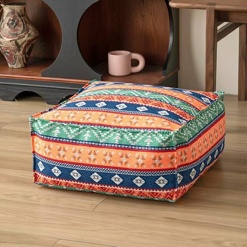 Подушка, домашний татами-футон, в этническом стиле, 45x45 см