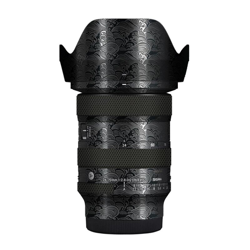 Защитная пленка 3M для объектива Sigma 24-70mm DG DN II — черная с волной