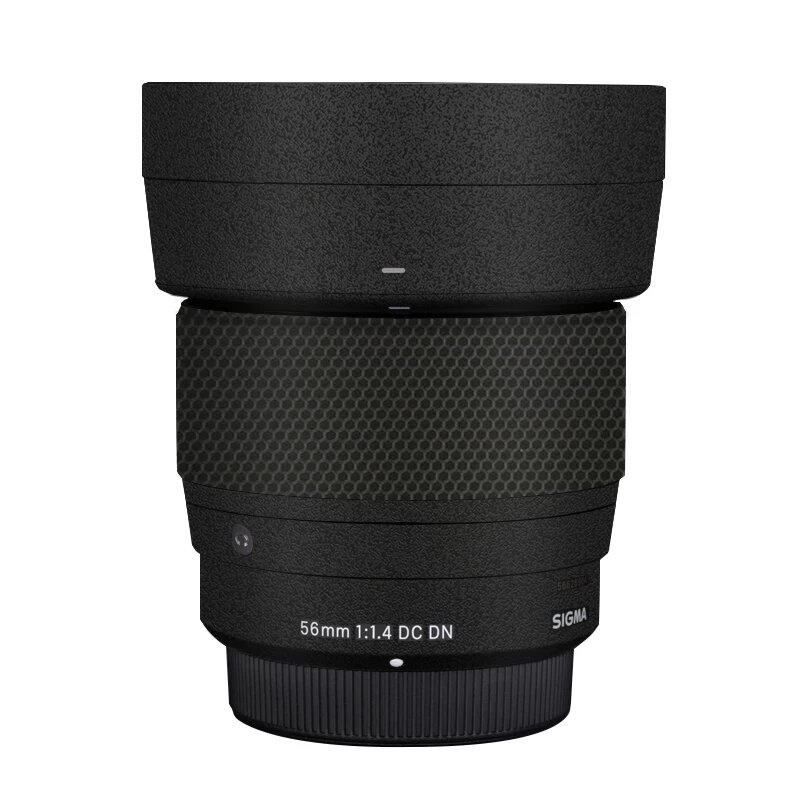 Защитная пленка для объектива Sigma 56mm f/1.4 DC DN M43 - Матовый черный для беззеркальной камеры