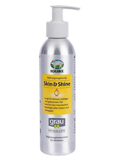 HOKAMIX Skin & Shine высококачественная добавка для кожи и шерсти собак и кошек, 250 мл