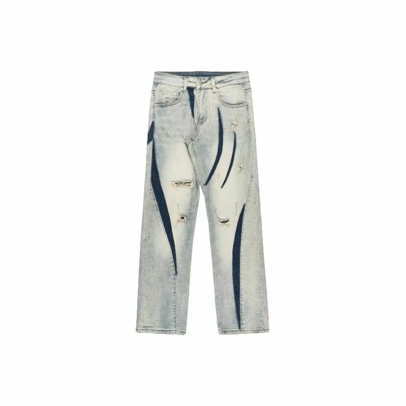 MON Мужские Джинсы Весна Премиум Вышивка Слим Стрейт Деним, Размер_XXL