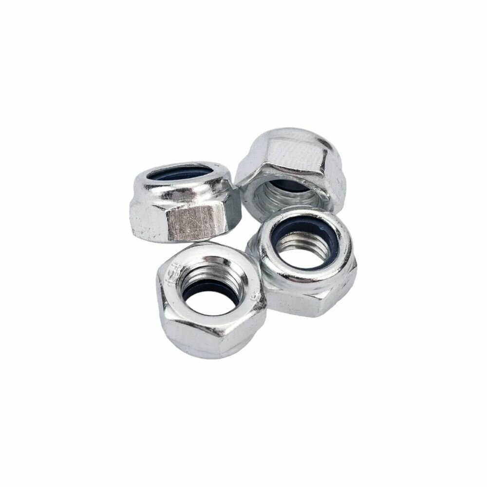 Шестиграннаяг гайка vipкрепеж самостопорная, с нейлоновым кольцом, DIN 985, М8 4 шт. 11210 VIP