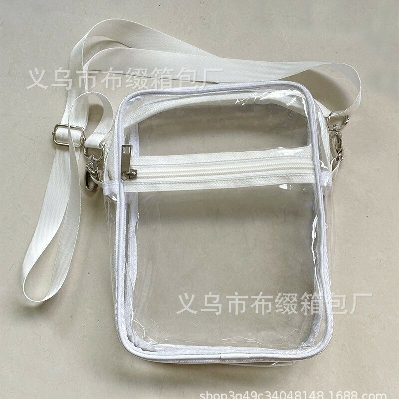 Прозрачная сумка через плечо, утолщенная водонепроницаемая сумка из ПВХ, сумка через плечо для концертов, сумка для