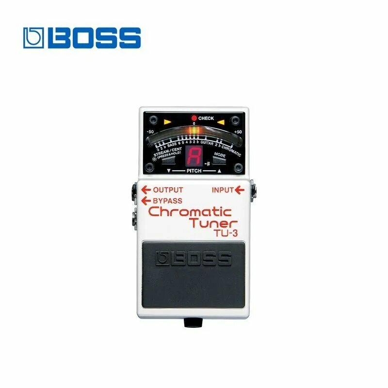 BOSS TU-3 Педаль хроматического тюнера с байпасом гитарные эффекты