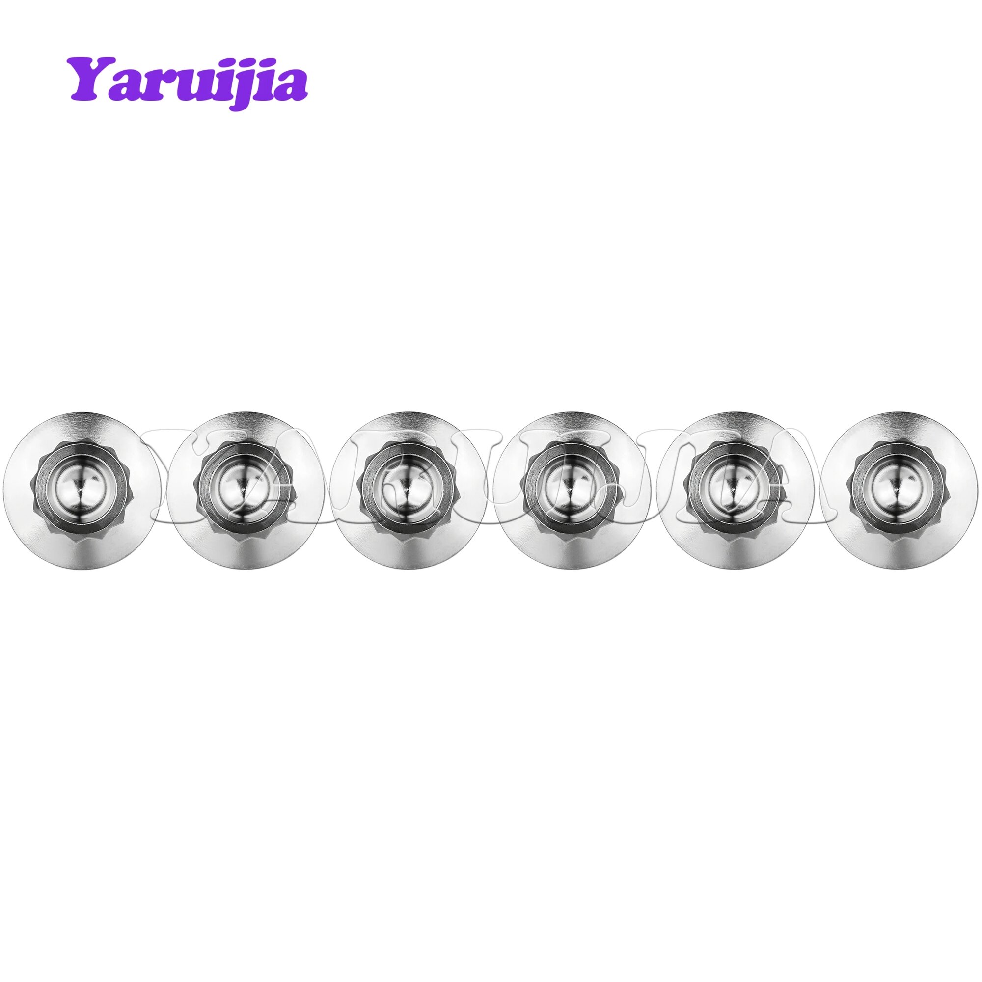 Yaruijia титановые болты M7/M8x24/32 мм 6 шт. Titanium, M7x24mm