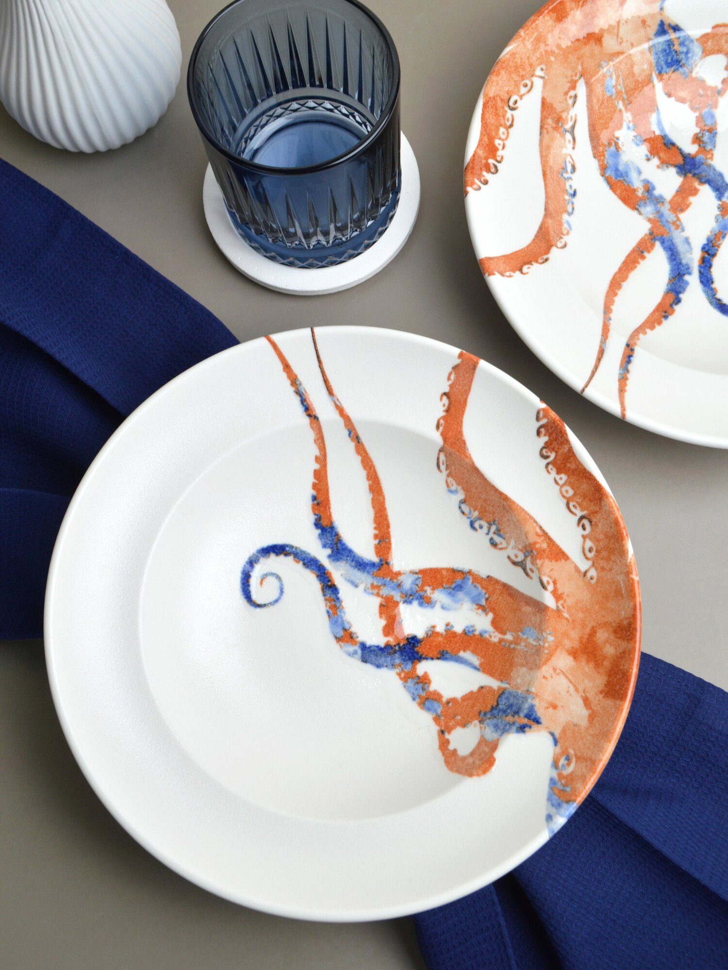 Набор тарелок глубоких 2 шт диаметр 24 см, 400 мл, высота 5,2 см Bonna Aquelis