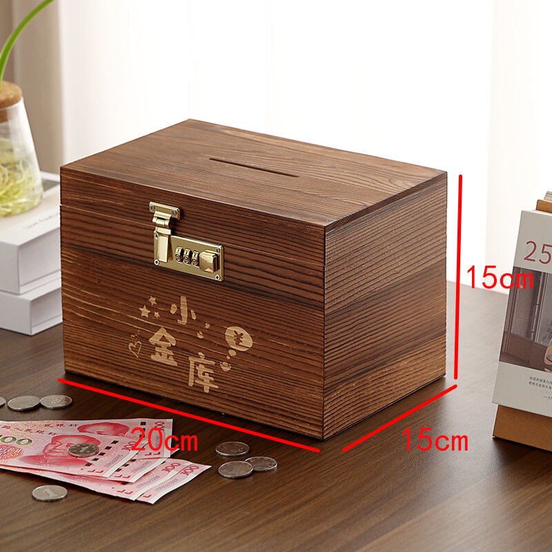 Копилка с паролем, сберегательная банка для детей мальчиков и девочек, сундук с сокровищами интернет-знаменитостей, запираемый сейф для взрослых, парольная коробка