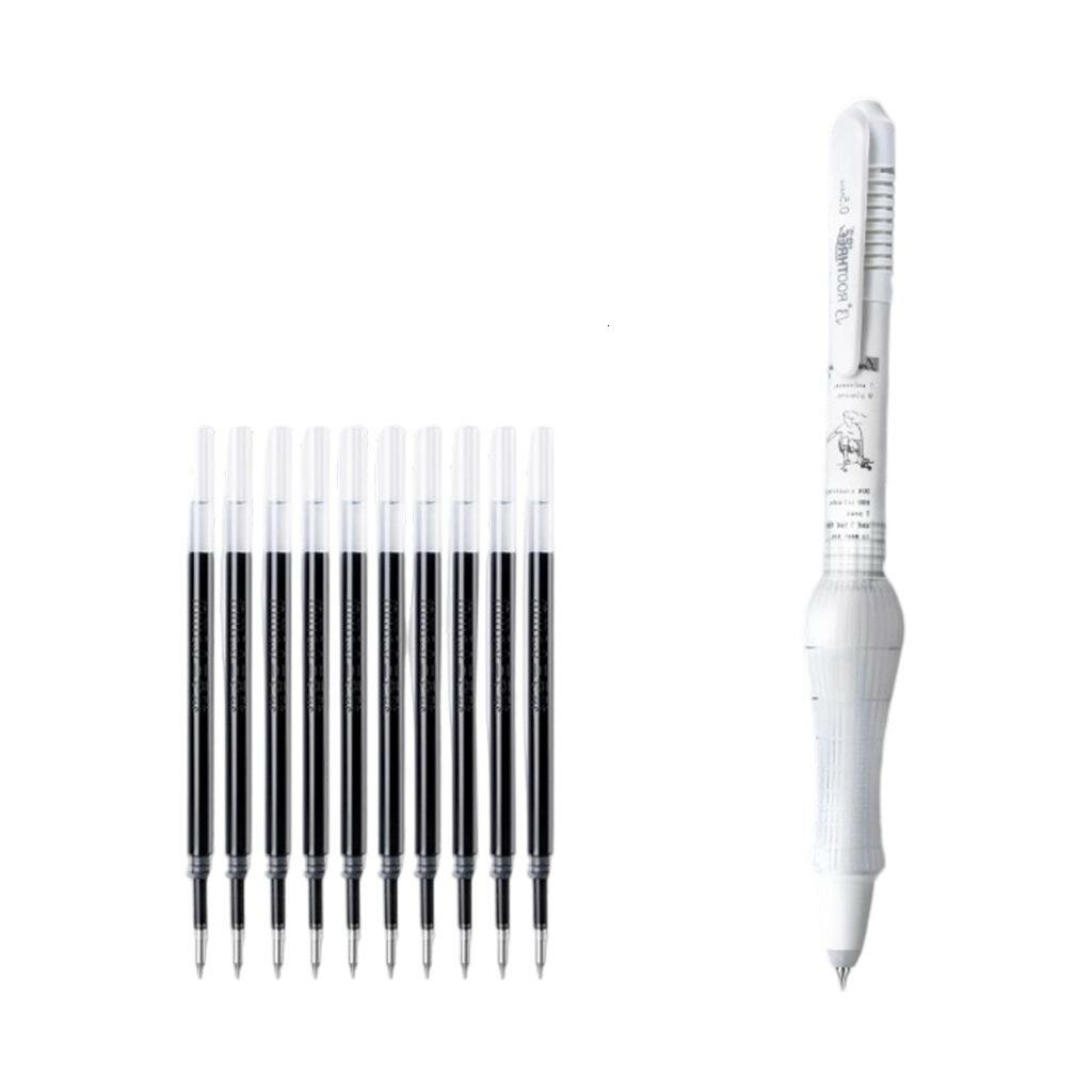 Гибкие гелевые ручки с мягкой ручкой (11 шт), Белый M6 серая девушка