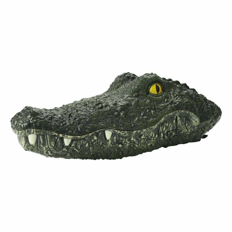 Новый продукт Крокодил 4 путь RC лодка симуляция воды плавающая фальсификация террора рыбак дистанционного управления электрические игрушки (зеленый)
