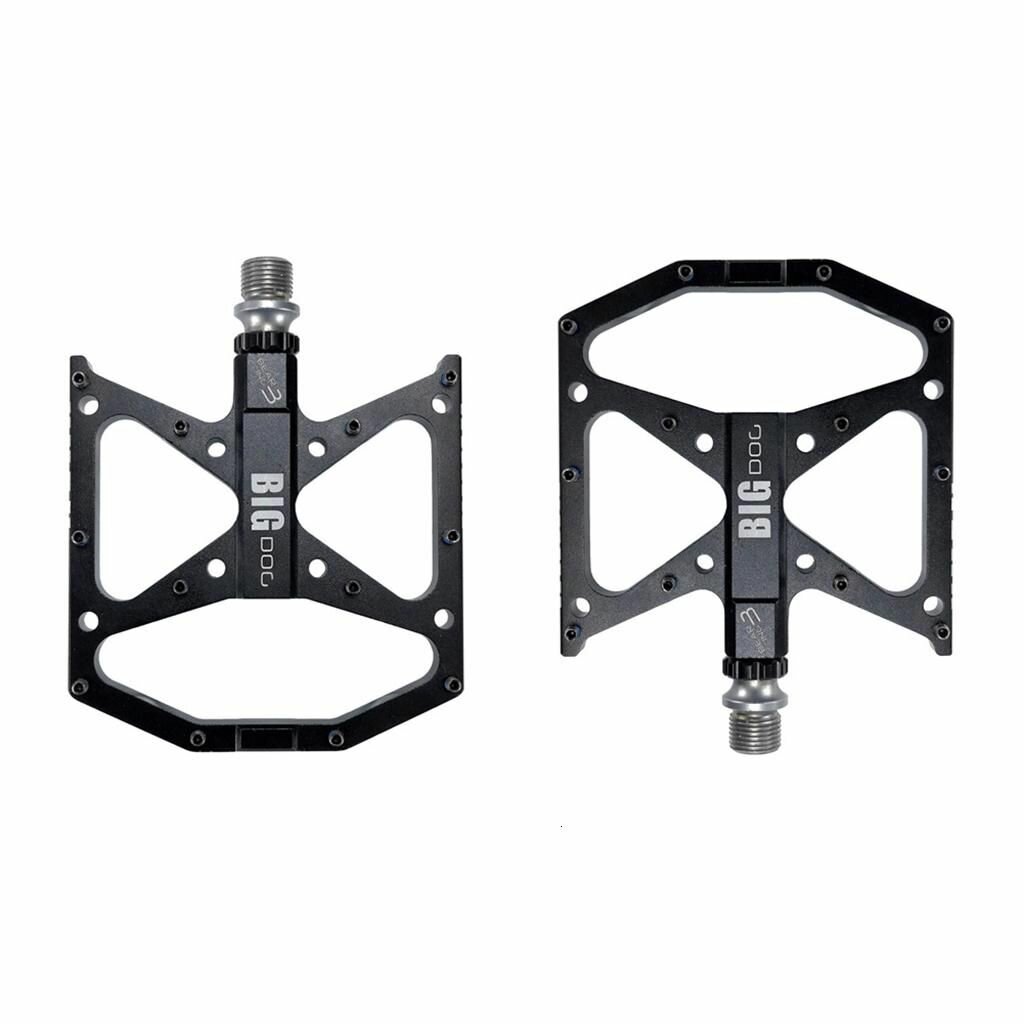 Легкие универсальные педали для горного велосипеда с антискользящим покрытием для BMX, Черный