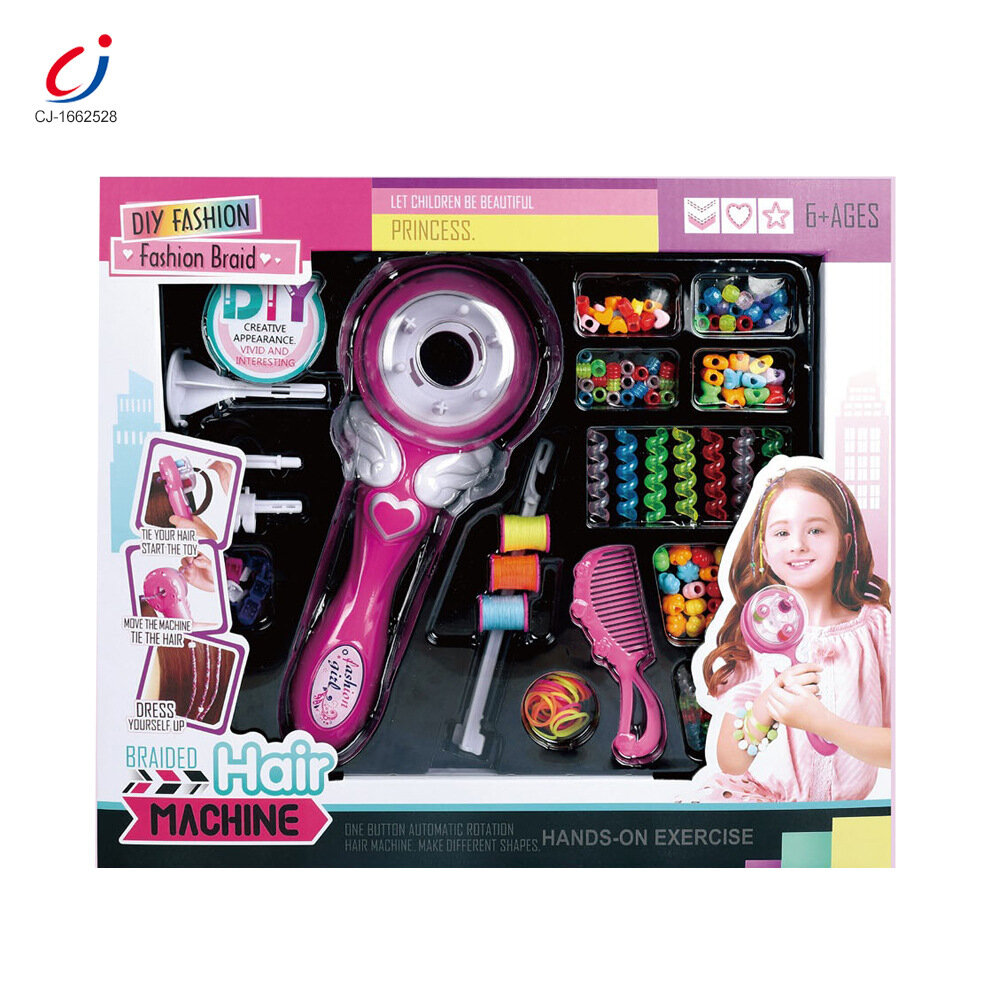 Игрушка для девочек, автоматическая электрическая плетёшка для волос, магия, имитация прически, стразы, маленькие аксессуары для детей