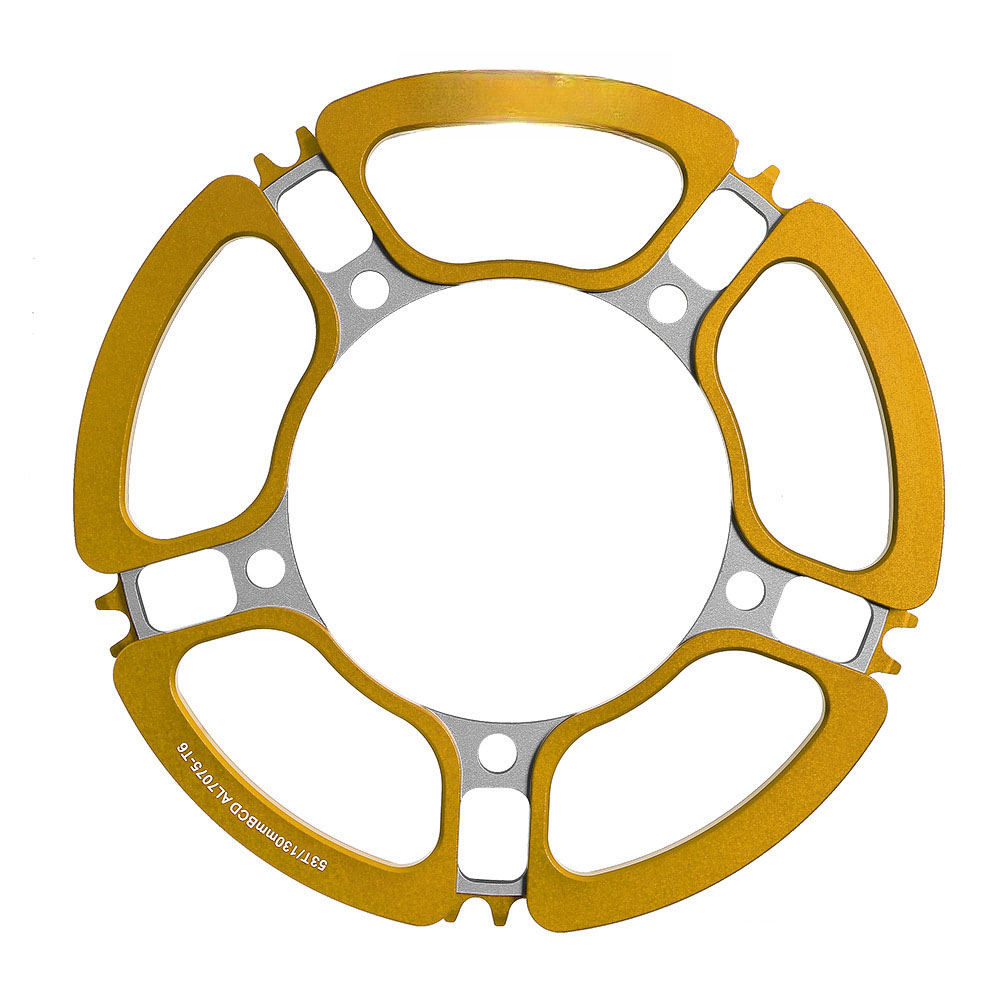 Кружок велосипедный 45T 47T 53T одношскоростной карданный звездчатый диск алюминиевый сплошной кардан велосипедные аксессуары зубчатая пластина 130мм BCD