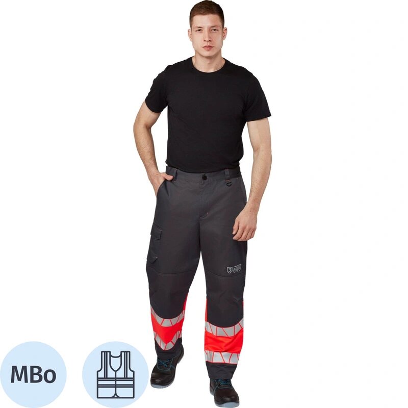 Брюки летние мужские Равелин красн./графит (р.48-50) 170-176