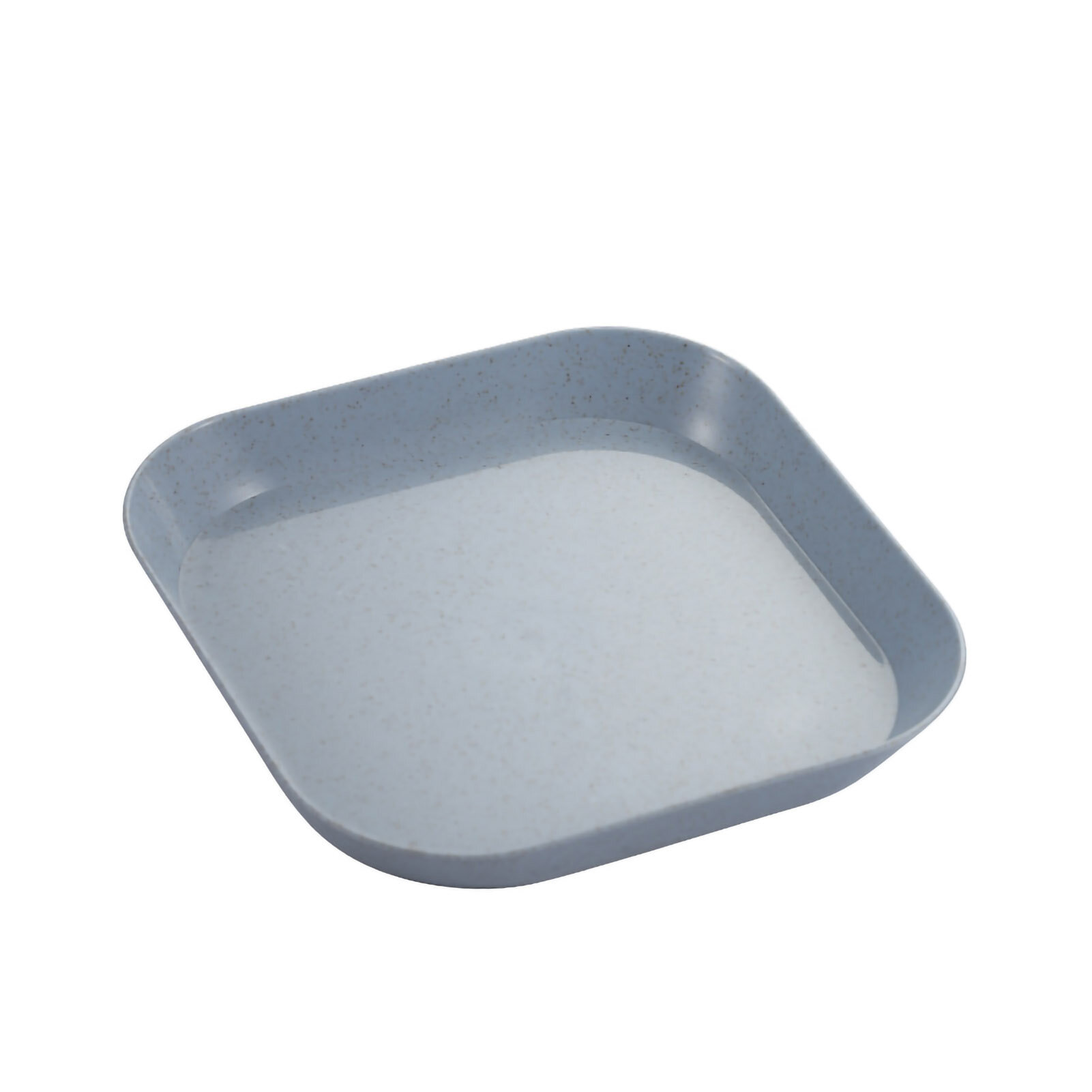 Обеденный зал на столовой посуду пшеничная столовая посуда для блюд с фруктами подают соус Dippingshalling Square Blue