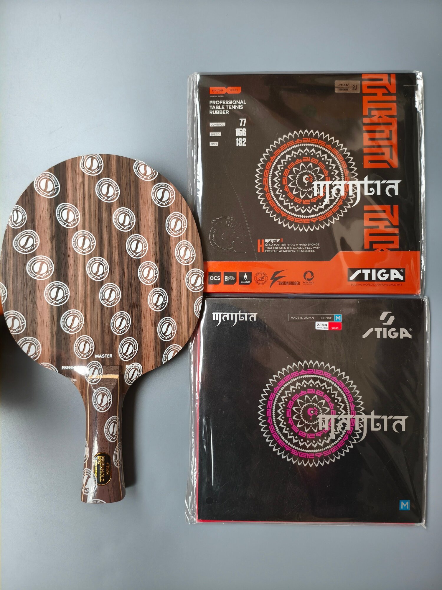 Ракетка ручной сборки Stiga Ebenholz NCT VII + mantra H + M