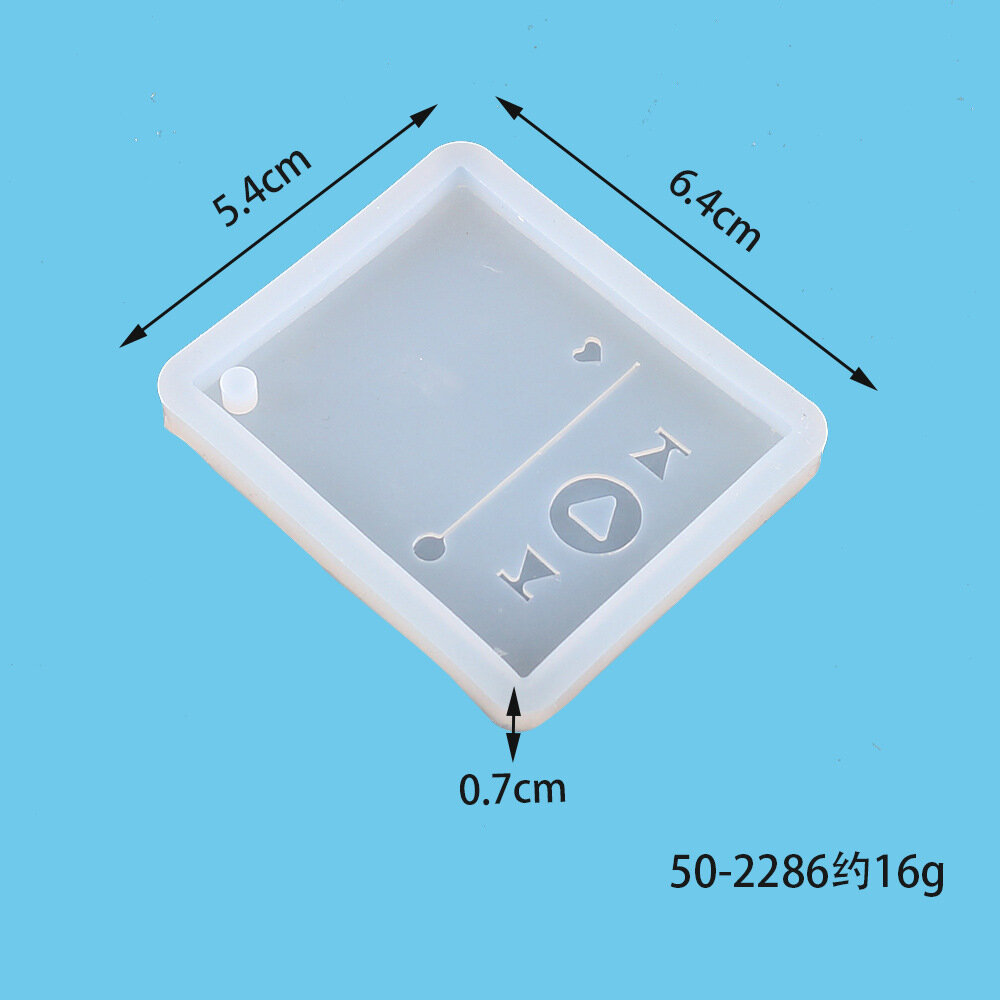Набор из силиконовой формы для самостоятельного изготовления брелоков, модель MP3-плеера для литья эпоксидной смолой с