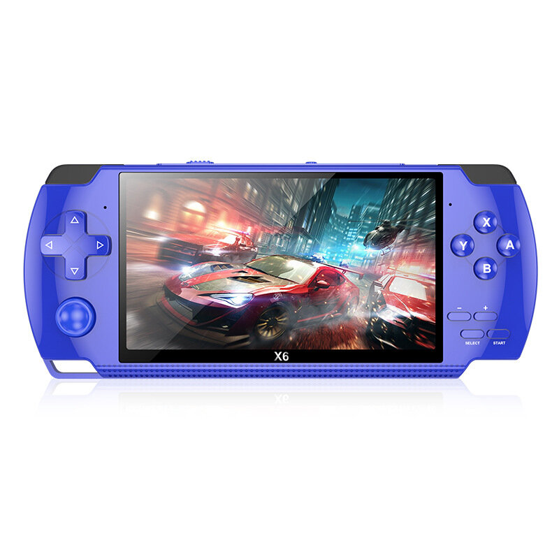 Улучшенная портативная игровая консоль X6 для внешней торговли, 4.3inch цветных экранов, 128-битная аркадная GBA, детская игрушка, портативная консоль FC