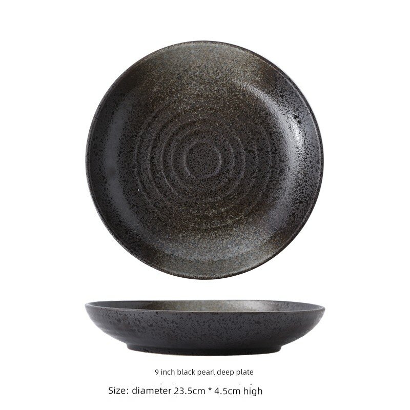 9-дюймовая японская керамическая тарелка с рисунком 'Хэй Чжэнь', глубокая миска для салата и супа, современная посуда
