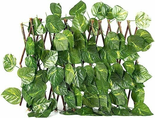 Искусственный забор деревянные живые изгороди забор для уединения экран забор Зеленая лоза искусственные листья декор садовый декор для улицы, Цвет: Большой лист родиодендрона/ Малый лист родиодендрона/ Большой лист батата/ Малый лист батата/ Большой