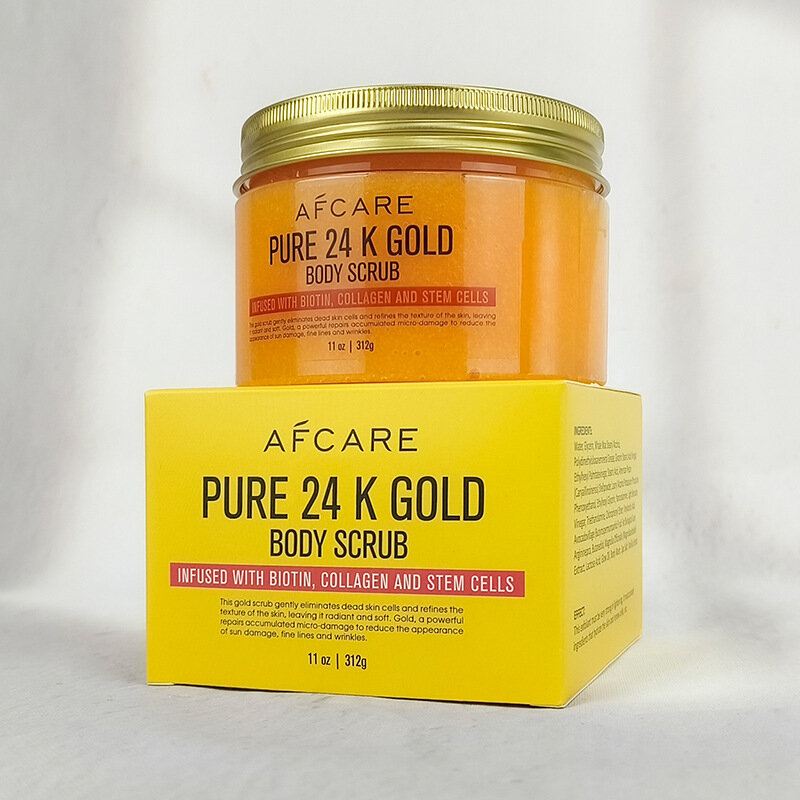 Эксклюзивный скраб для тела из 24-каратного золота, отшелушивающий мертвую кожу, мягкий очищающий и увлажняющий скраб