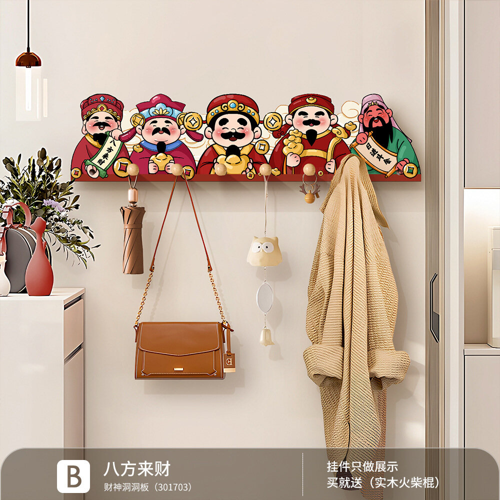 Доска для входа, перегородка, декоративная вешалка, вешалка для одежды, выставочная стойка, крючок для входа из массива дерева