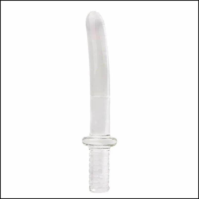 Стеклянный фаллоимитатор "Палочка&для анально-вагинальной стимуляции11