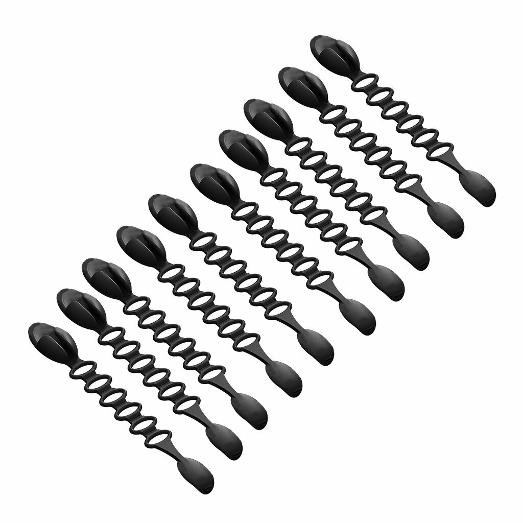 Упаковка из 10 рождественских гирлянд, завязок для мантий, держателей чулок, кабельных органайзеров, многоразовых силиконовых крючков на клею