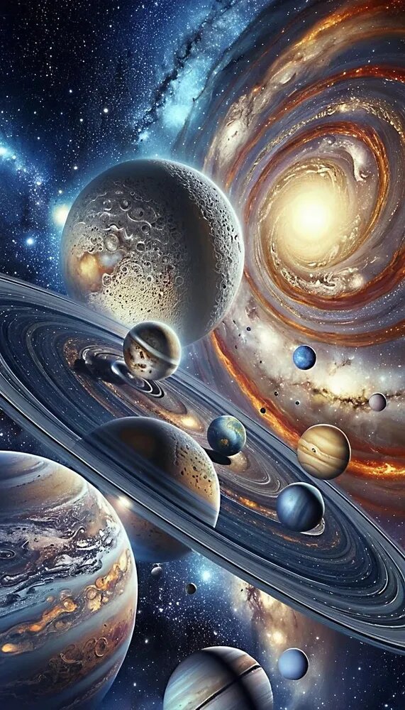 Алмазная Мозаика "Космическая Планета" 40X50 См Алмазная Вышивка / Картина Стразами Подарков / Украшения