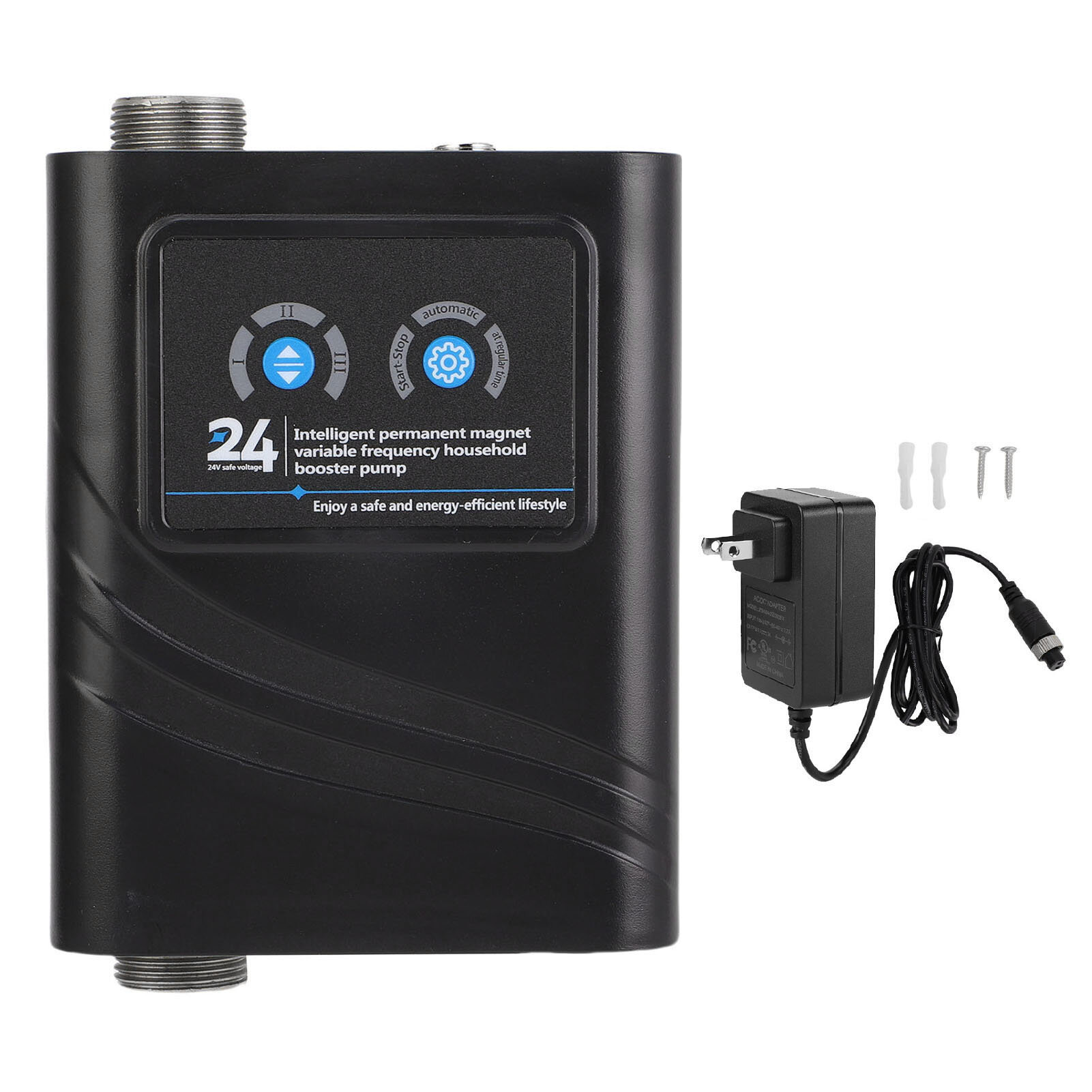 Насос для повышения давления воды 120 Вт, 42 л/мин, производительность 28 м, 3 режима работы (ручной/автоматический), подходит для домашнего использования (вилка стандарта США), 100–240 В.