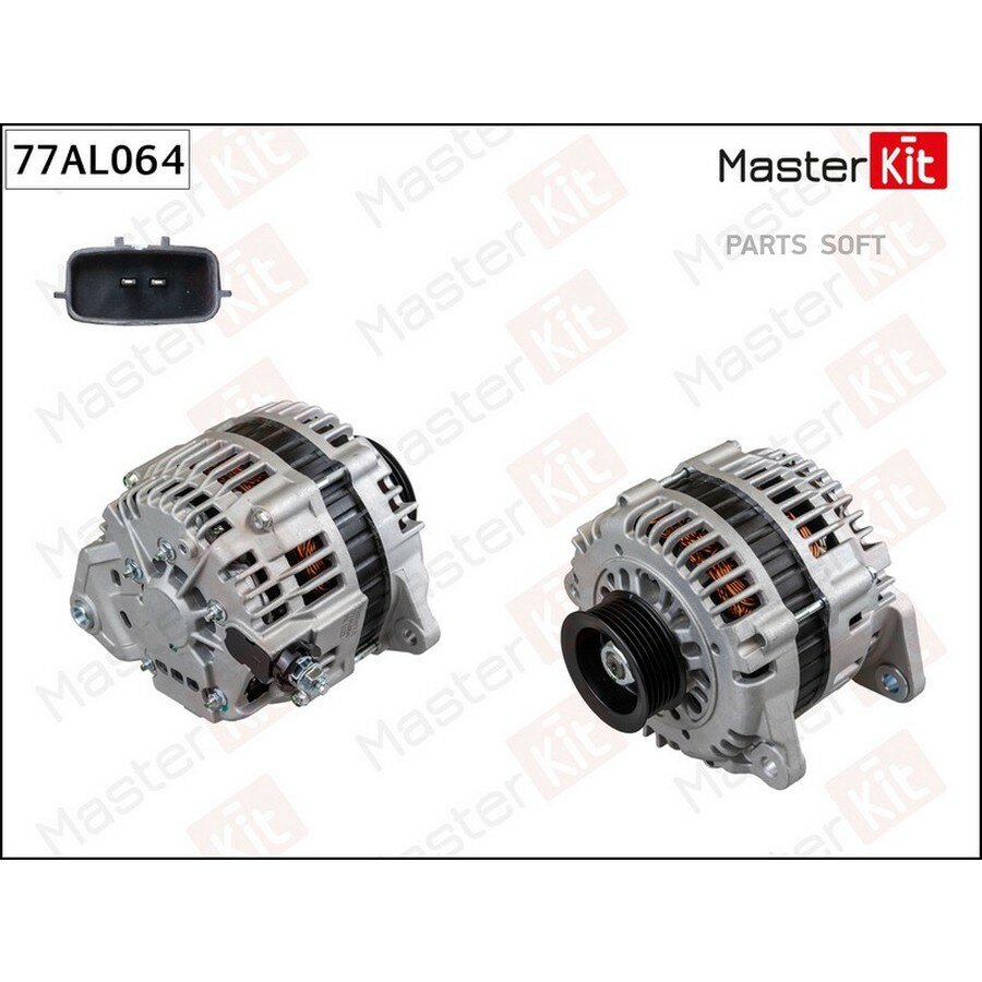 Генератор NISSAN MAXIMA A32/A33, MURANO Z50 (14V 110A) Masterkit от официального дистрибьютора, MASTERKIT, артикул 77AL064