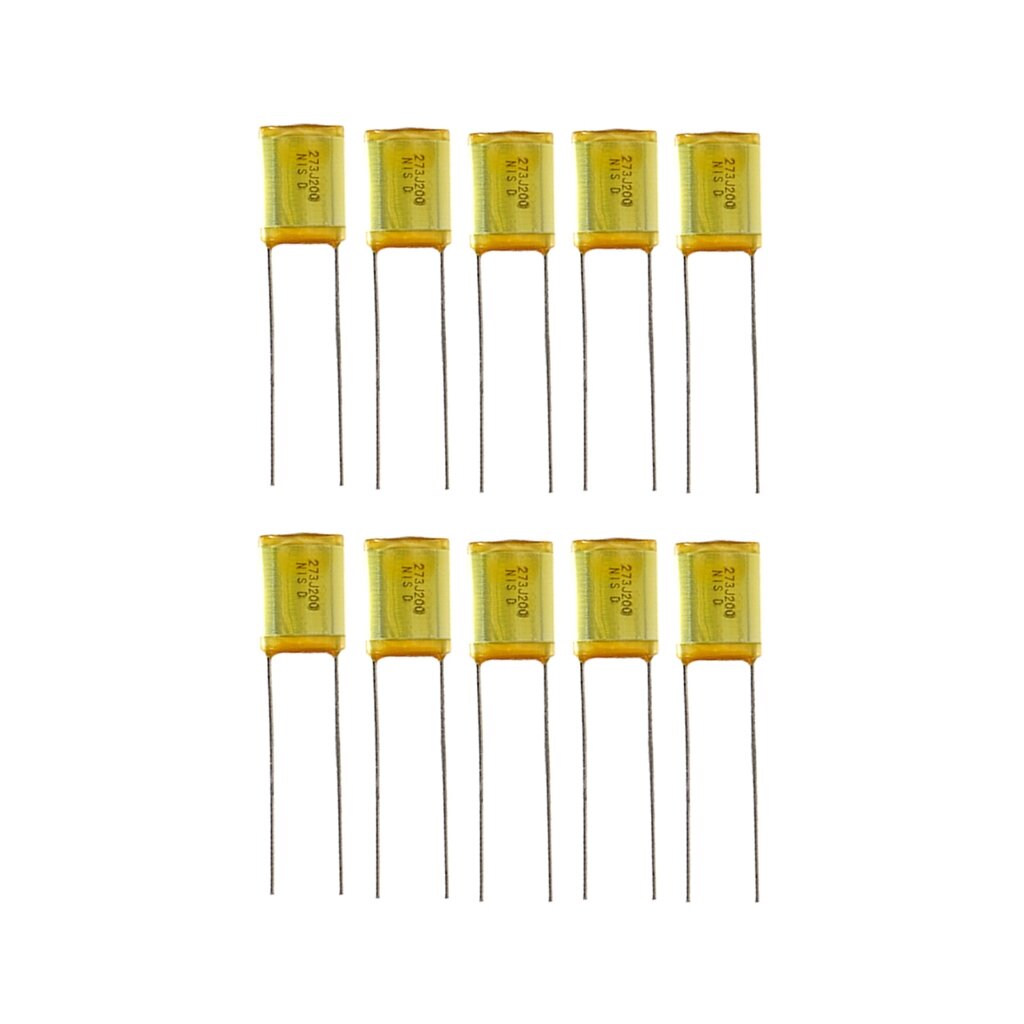 Набор из 10 гитарных конденсаторов 200V 273J для улучшения качества звука и снижения шума в музыкальных инструментах