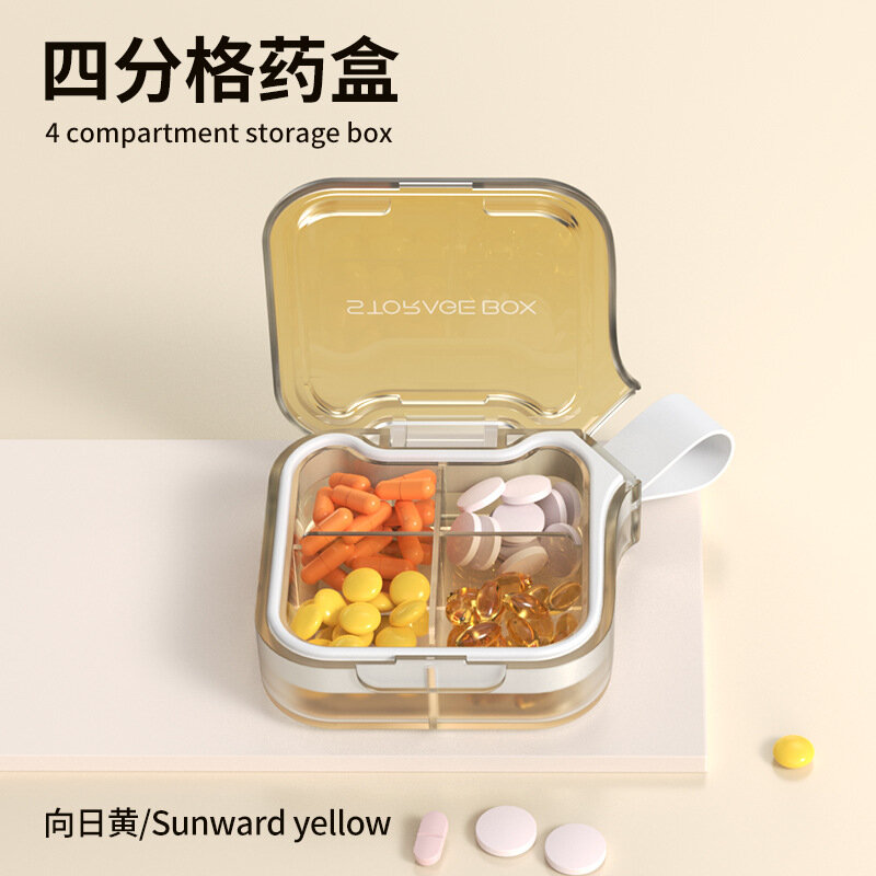 Портативная коробка для таблеток на семь дней в неделю, портативная коробка для хранения лекарств на семь дней в неделю, герметичная, большой емкости