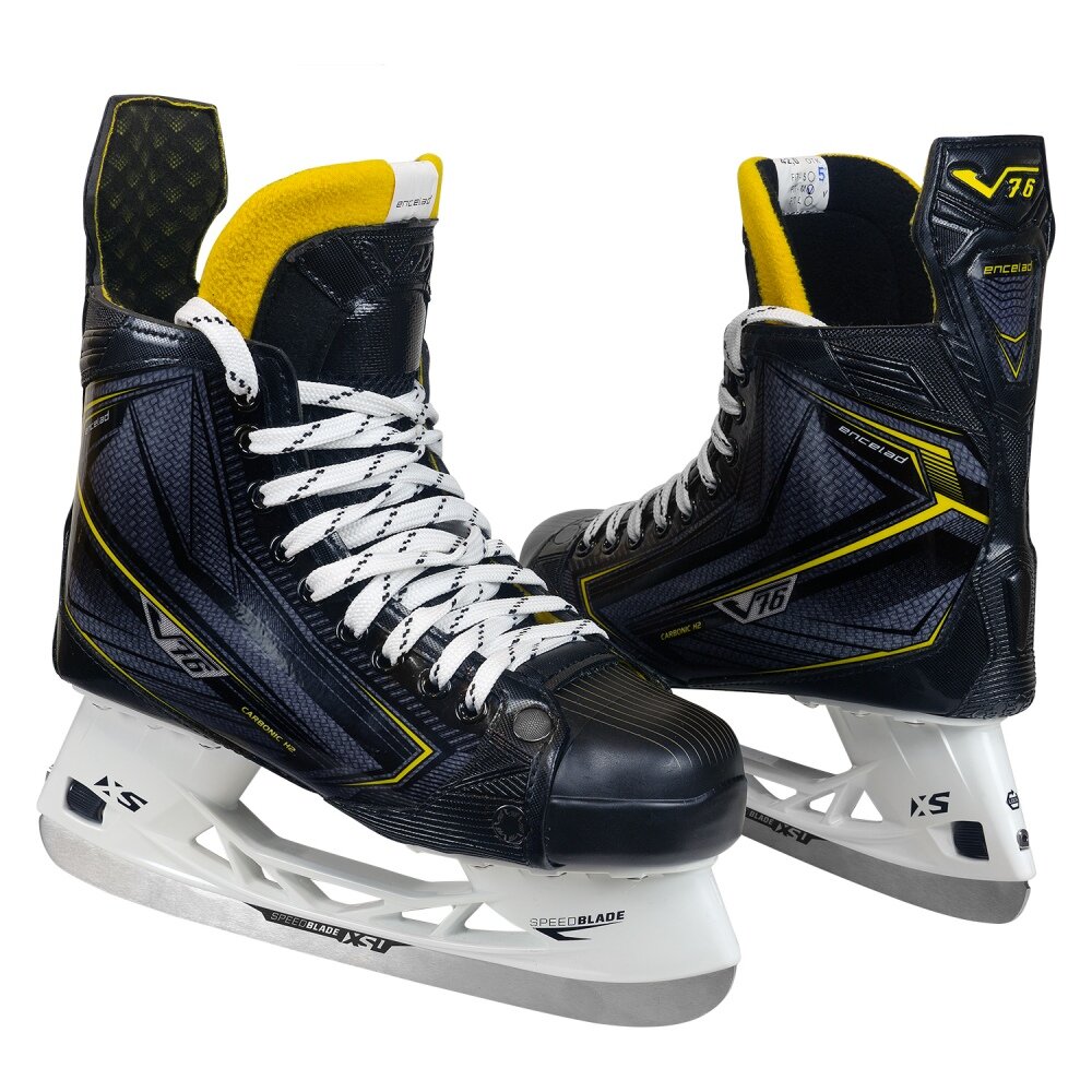 Фабрика V76 Коньки хоккейные Encelad, Стойка CCM SpeedBlade XS / 1 пара, Размер обуви 40,5 (RUS), Полнота стопы Fit-M