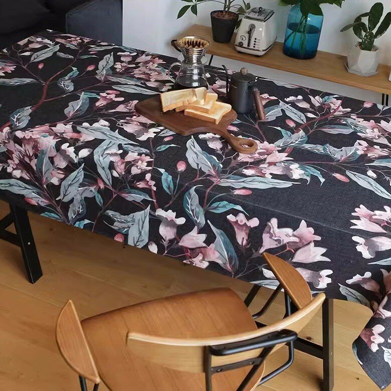 Ткань для обеденного стола, кофейного стола, мастерская живопись, цифровая печать, американский французский стиль, легкая роскошь, высококачественная сельская столовая скатерть