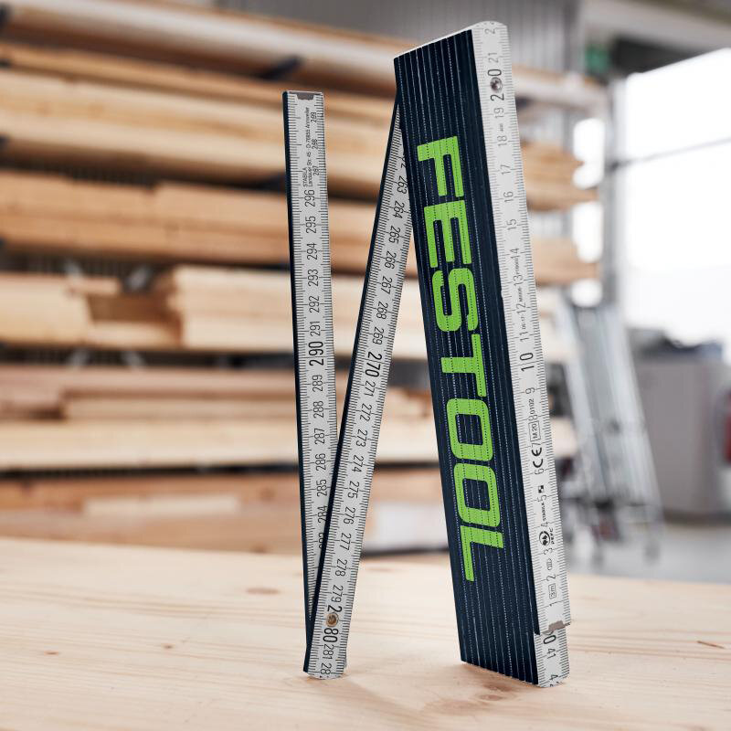 FESTOOL MS 201464 Складная линейка метровая 2M Древесина Материал 10 звеньев Измерительные инструменты Устойчивость к истиранию