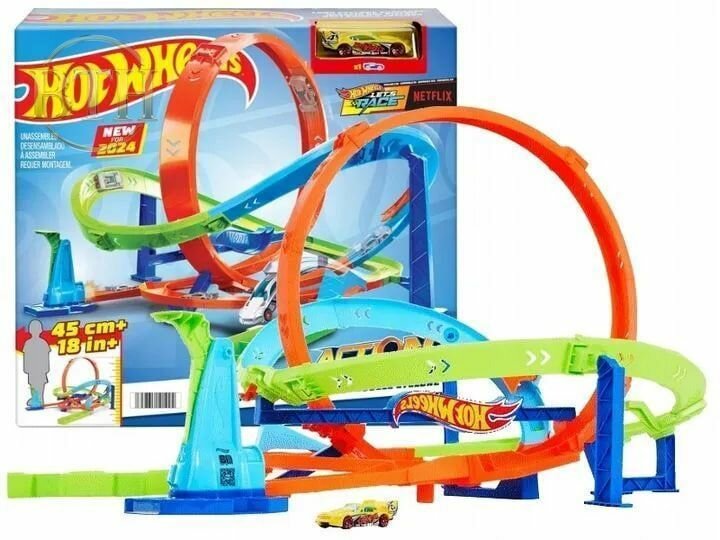 Игрушечный трек Hot Wheels Action HTK16 - Испытание петлей циклона - Хот Вилс HTK16