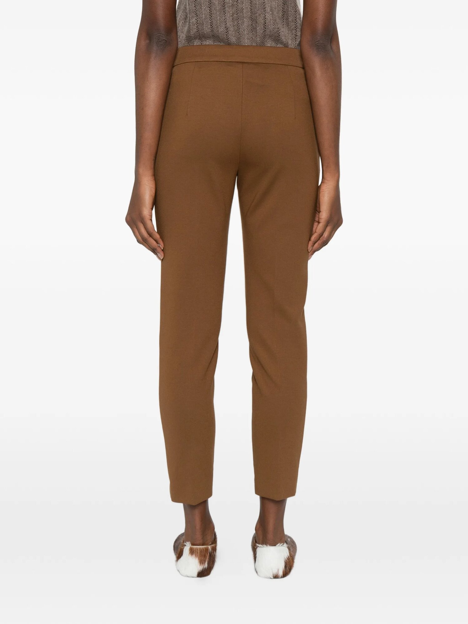 Брюки классические Max Mara, размер 42, коричневый — фото 1