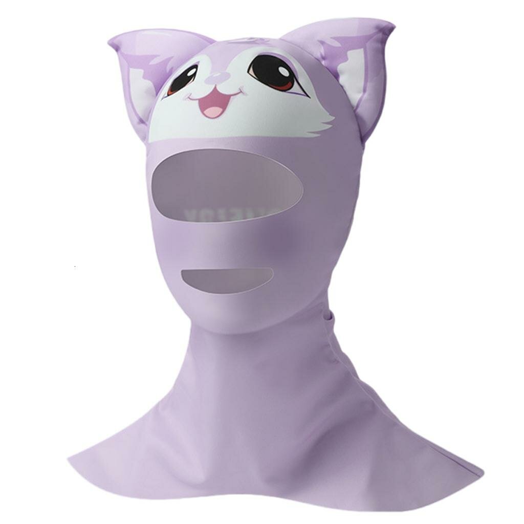 Маска для плавания с полным покрытием лица, кардамон фиолетовый - M