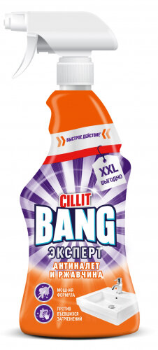 Чистящий спрей Cillit BANG Антиналет и Ржавчина (Антиналет + Блеск), 750 мл