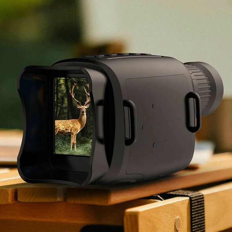 Монокуляр ночного видения с эксклюзивным 16кратным зумом, мощной батареей 2000 мАч и картой памяти на 32 ГБ для длительного наблюдения