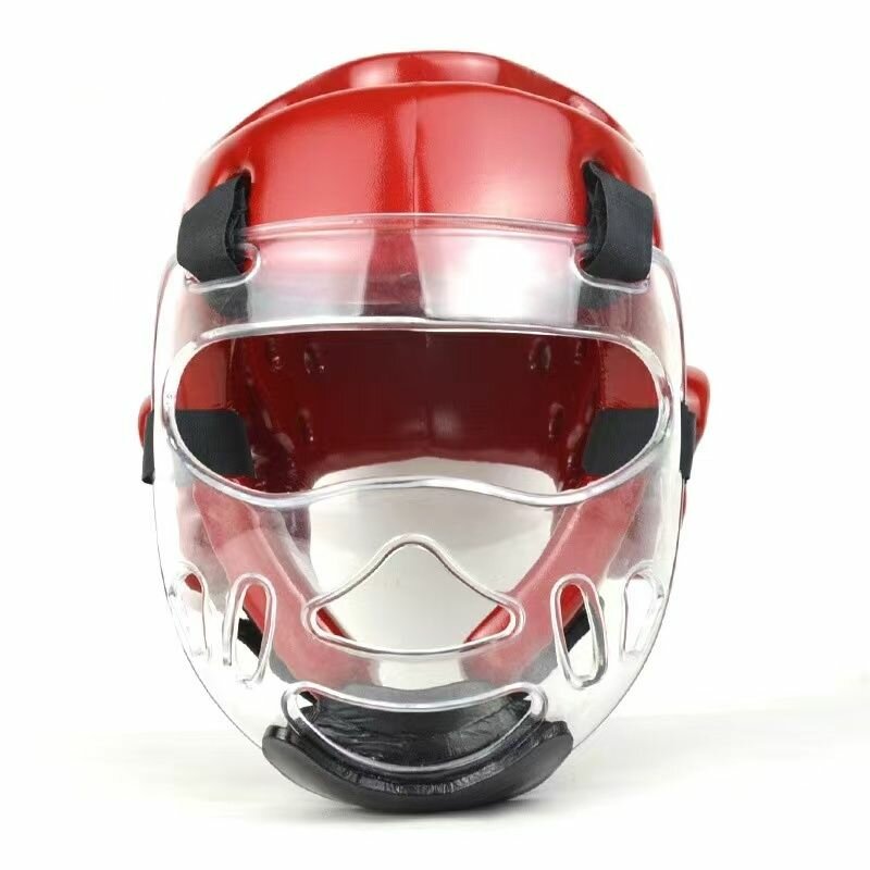 Головной убор для тхэквондо. Защитное снаряжение. Защитная маска для лица.