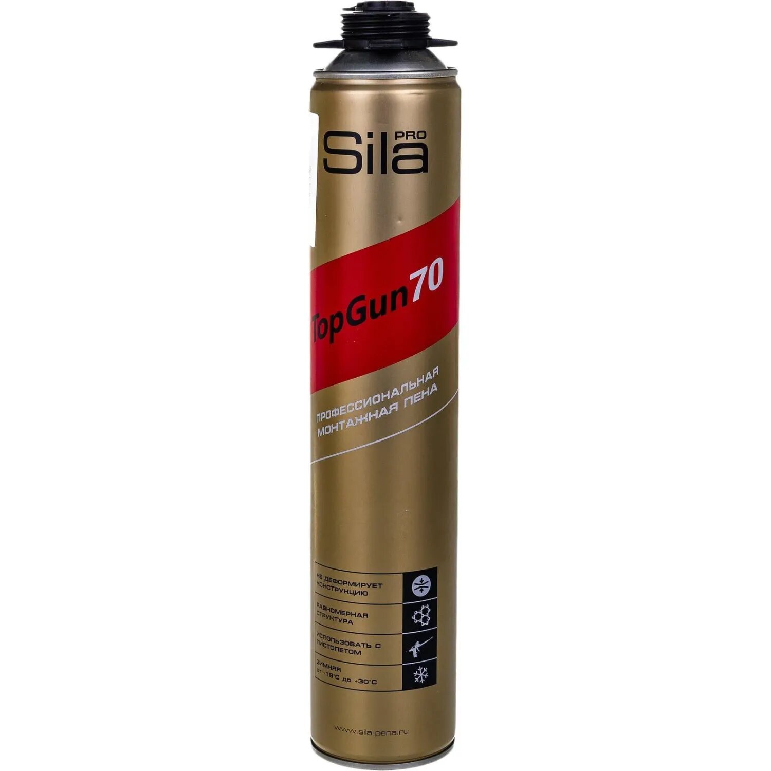 Пена монтажная профессиональная Sila Pro TopGun 70 winter, зима,880мл, A1478Z