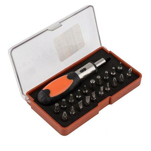 Отвертка реверсивная+НАБ БИТ 22ШТ PARK