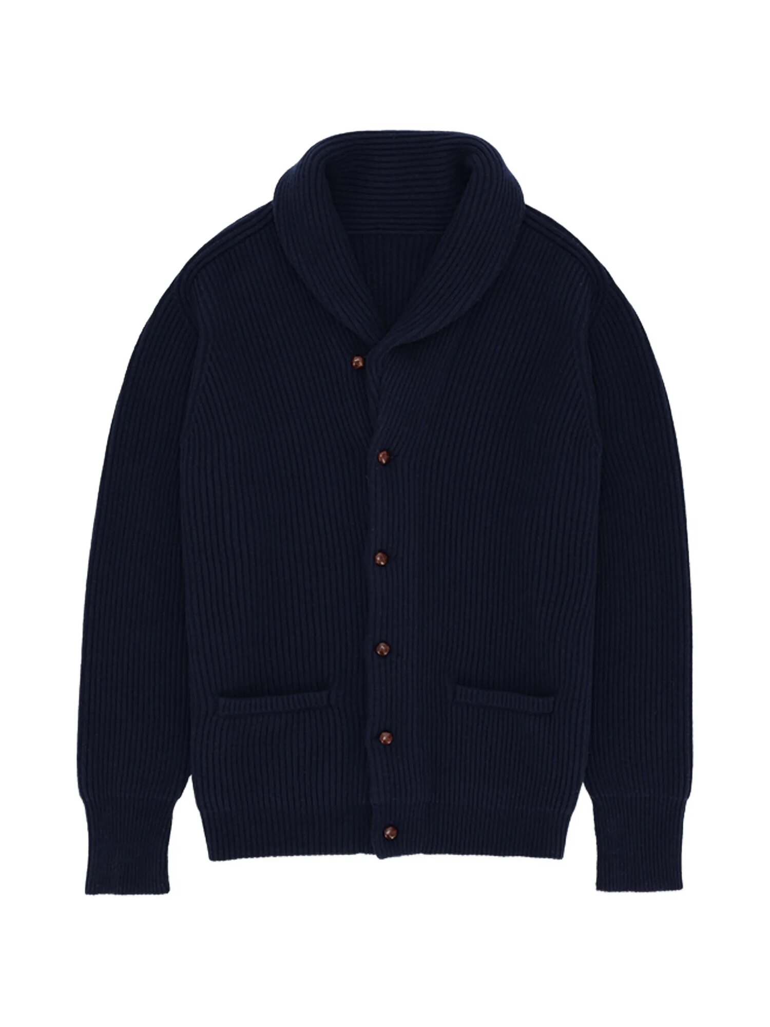 Кардиган Shawl-collar filet-pocket knitwear