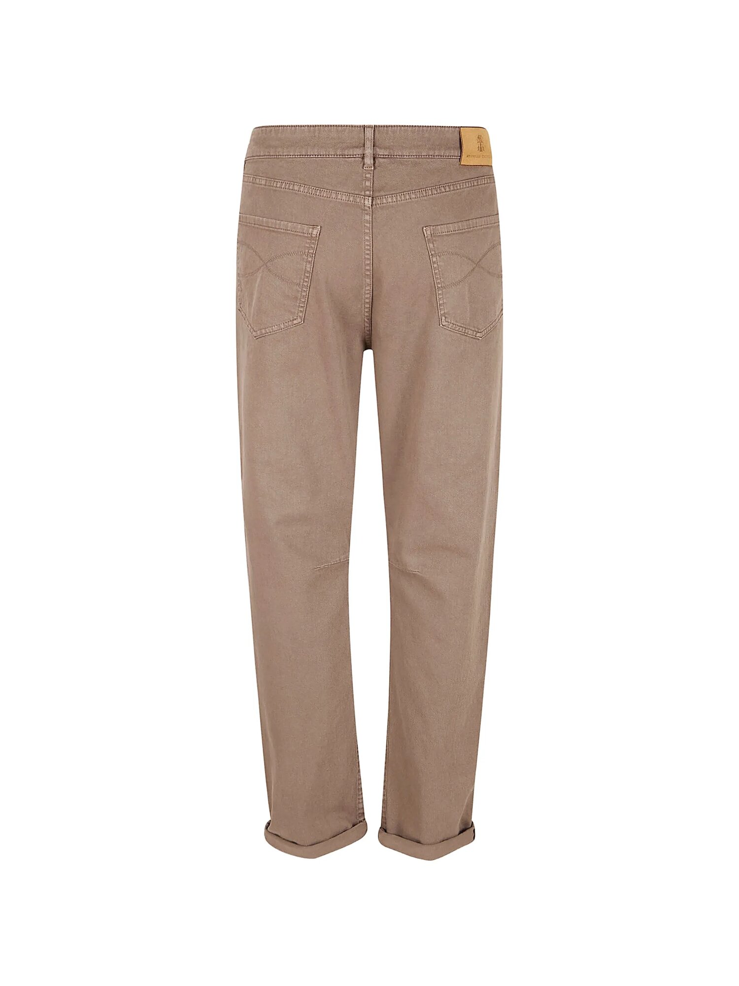 Джинсы BRUNELLO CUCINELLI Five-pocket jeans, размер 52, brown — фото 1