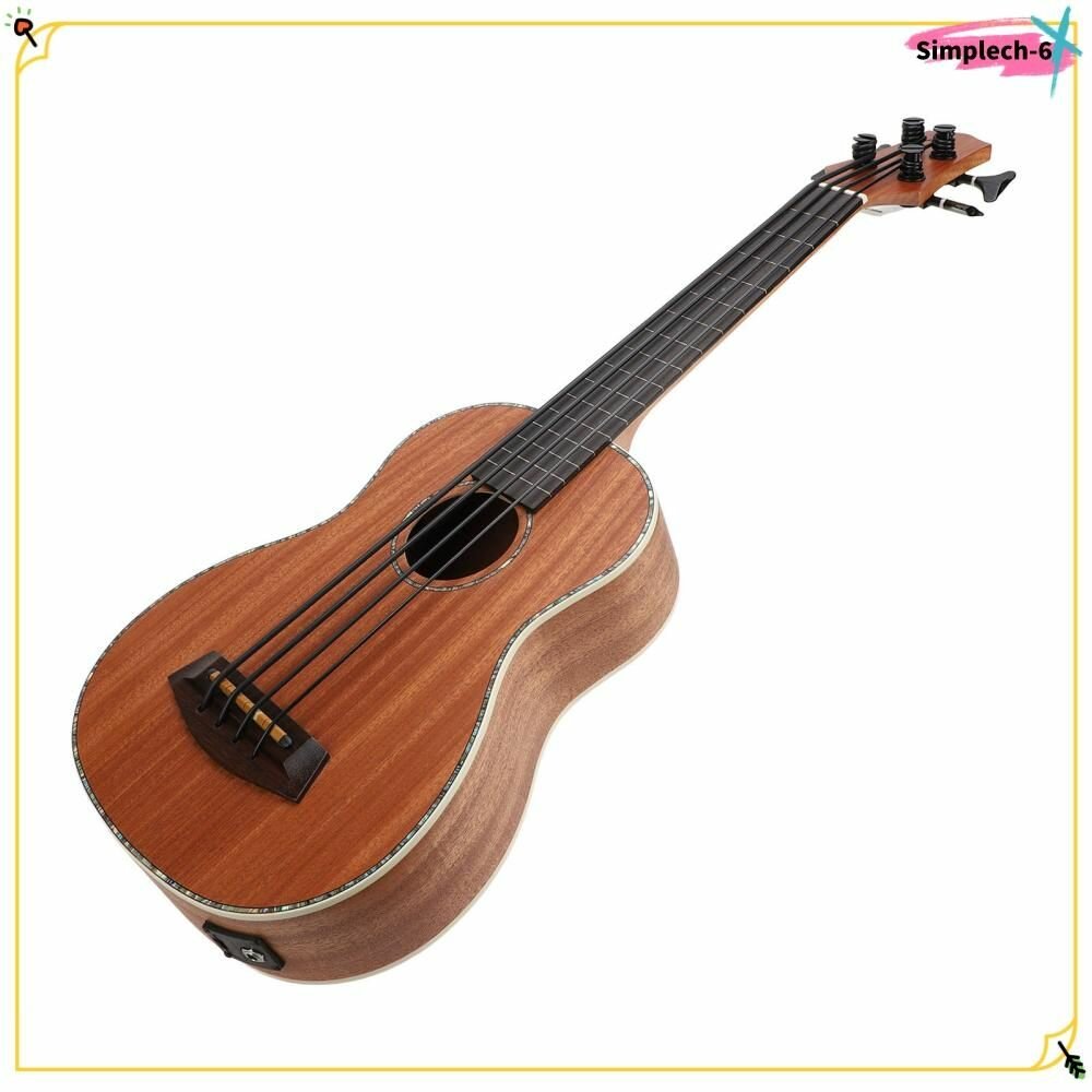 Акустическая бас-гитара, 4 струны, стильный звук, для музыкантов и дарителей