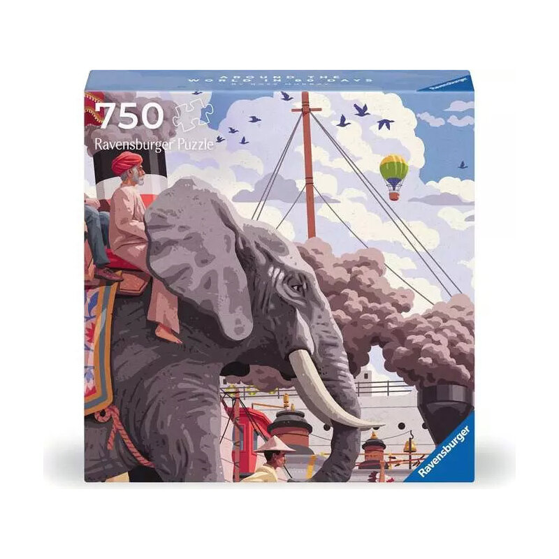 Пазл Ravensburger 750 Искусство и душа: Вокруг света за 80 дней, арт.01201