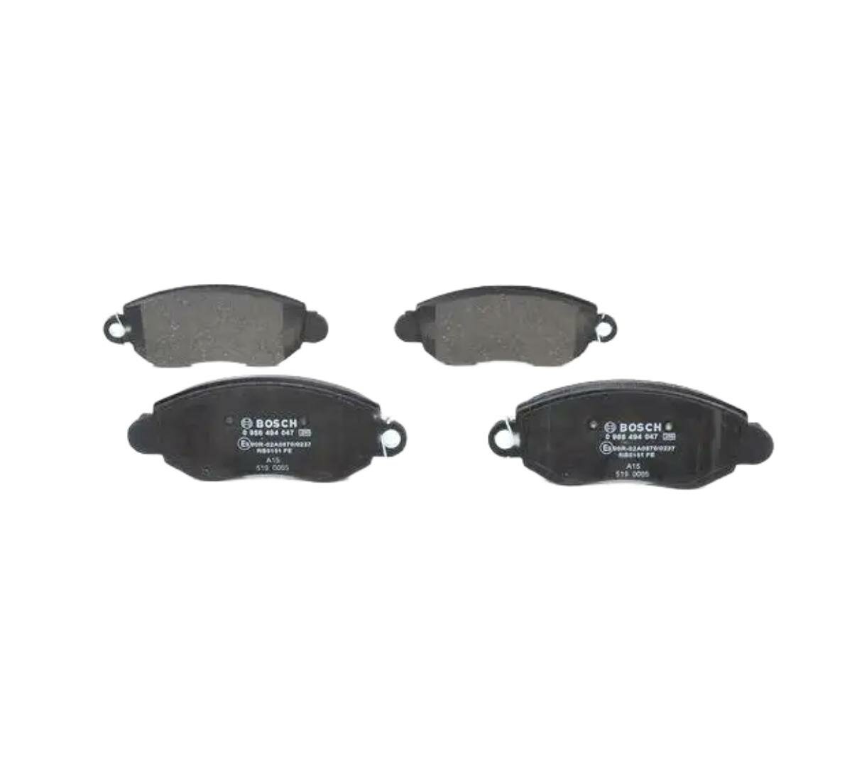 Колодки тормозные BOSCH 986494047 передние, с датчиком, Ford Transit 00-06