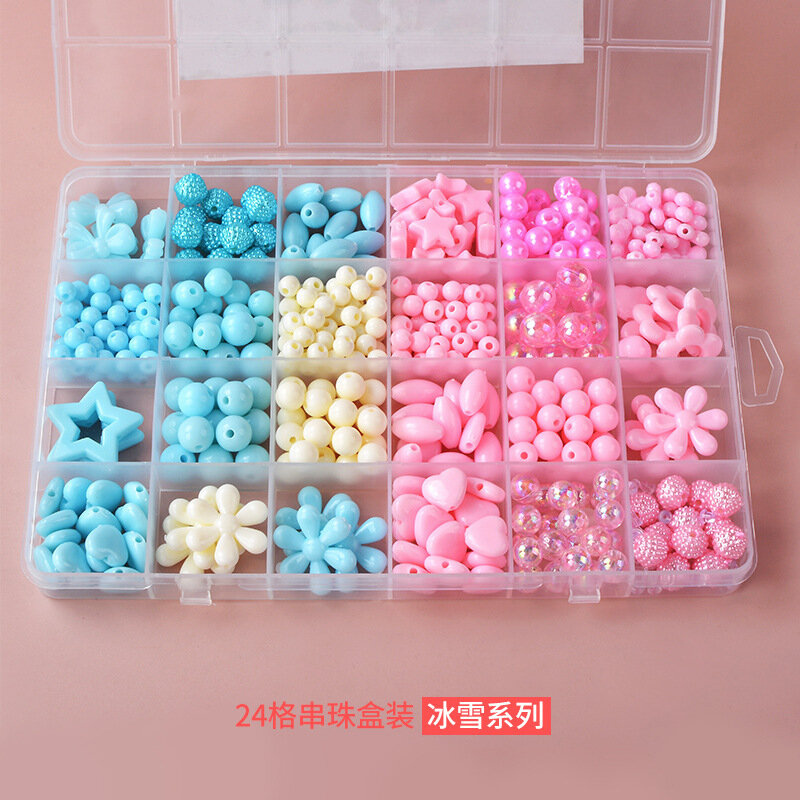 Детская бисероплетка diy развивающая игрушка бисер Тренировка концентрации Ручной рассыпной бисер Материал аксессуары