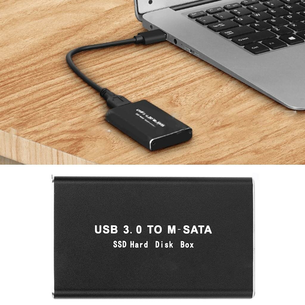 USB3.0 mSATA SSD в алюминиевом корпусе — фото 1